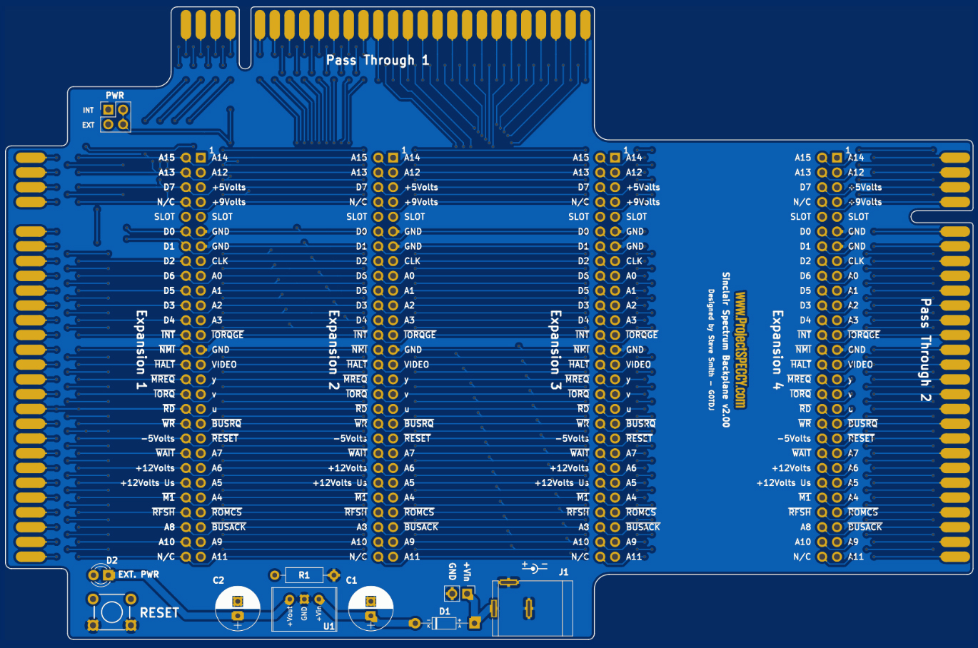 Sinclair Spectrum Backplane – Lost Retro Tapes